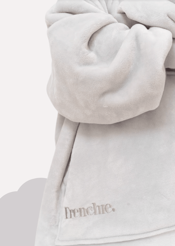 Kids Silver- Hooded Blanket - Frenchie Wear