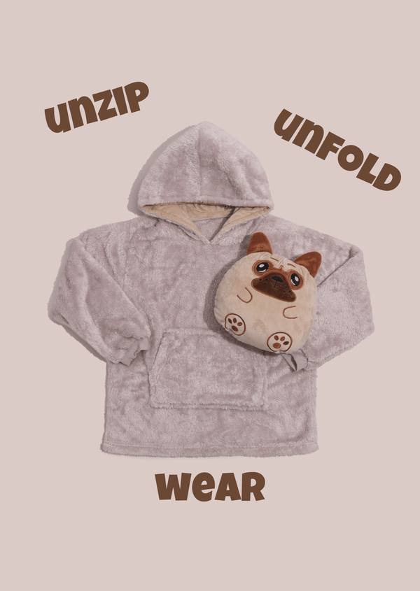 Frenchie PUP X Hooded Blanket - Frenchie Wear