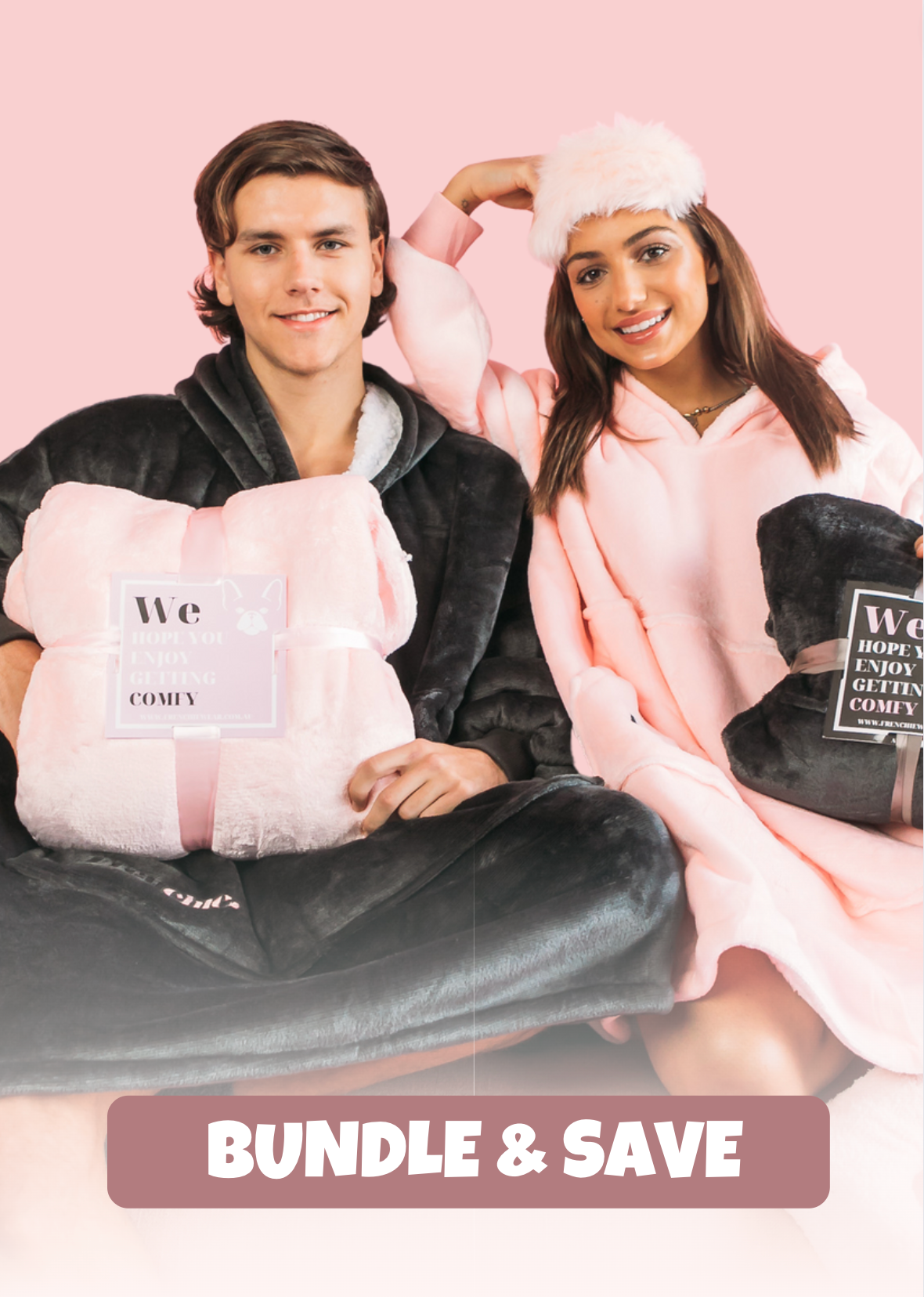 Frenchie Wear - Worlds comfiest hooded blanket